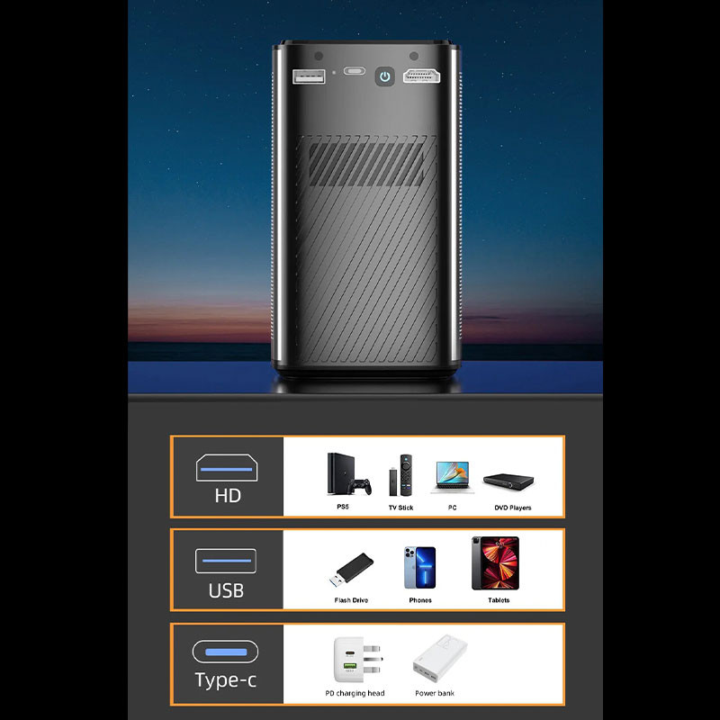 قیمت و خرید ویدئو پروژکتور بینتیک مدل Byintek Smart Projector P70