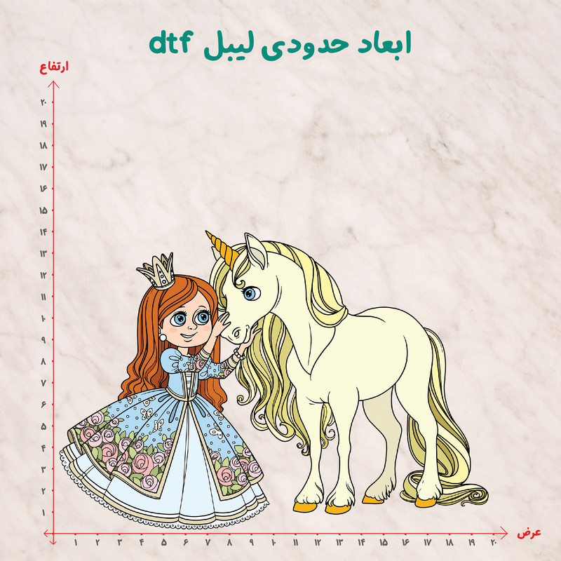 قیمت و خرید استیکر پارچه و لباس مدل dtf طرح یونیکورن کد H20.336 مجموعه 6 عددی