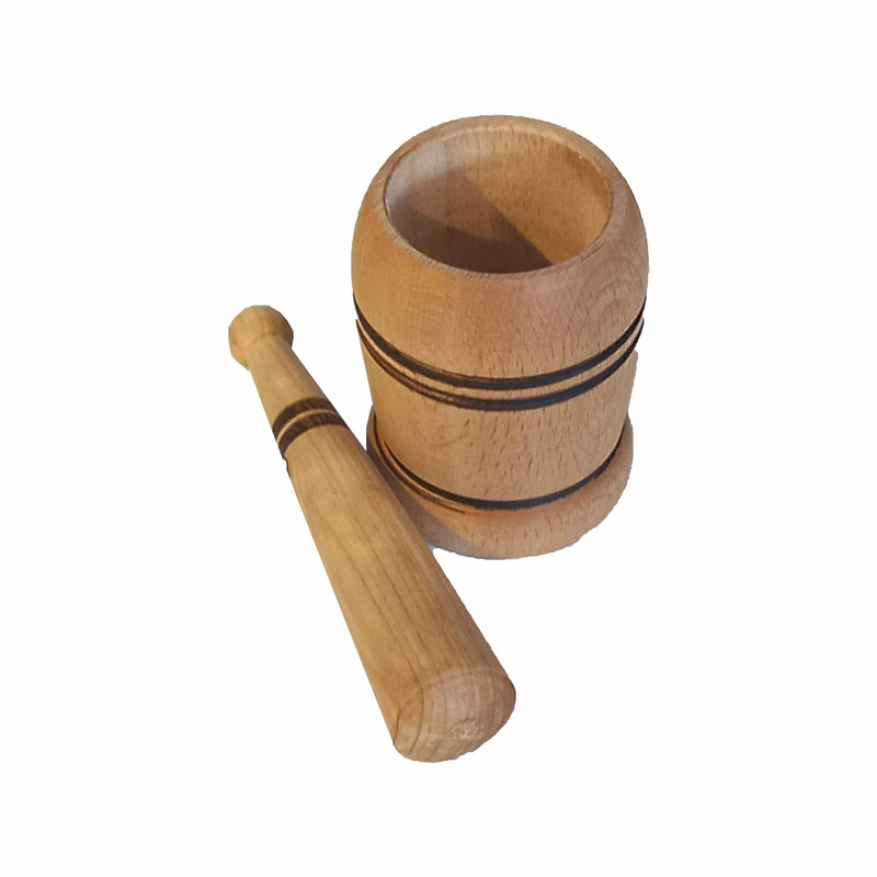 قیمت و خرید هاون گوراب چوب چوبی کد AL4002