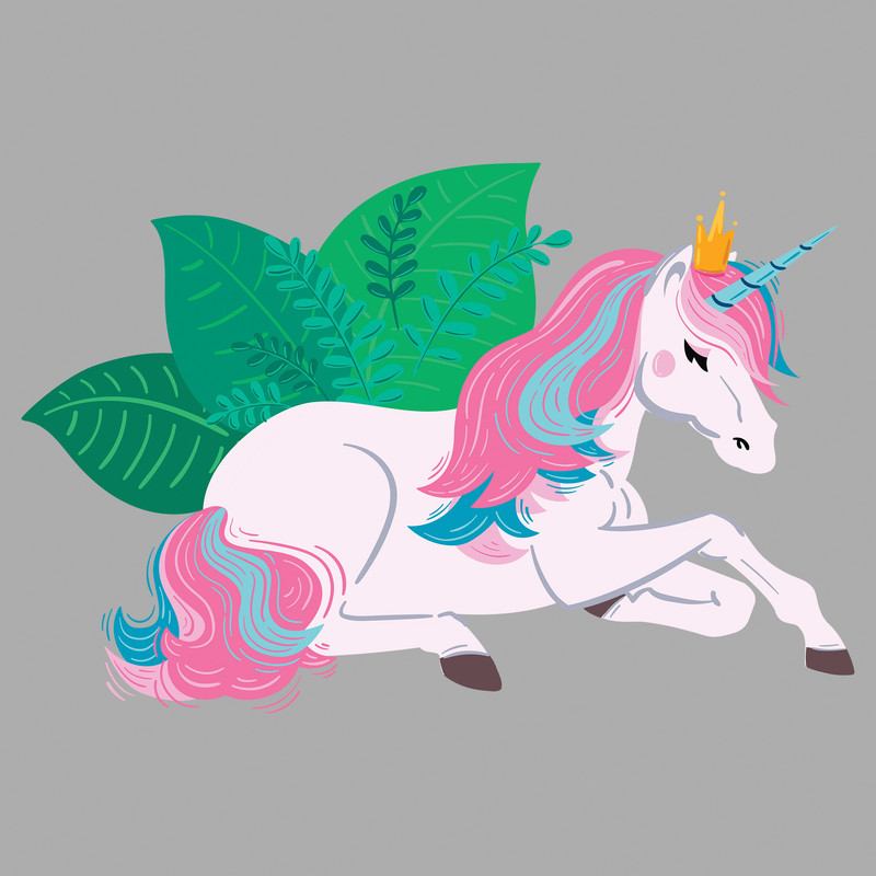 قیمت و خرید استیکر پارچه و لباس مدل dtf طرح یونیکورن کد H20.902 مجموعه 3 عددی