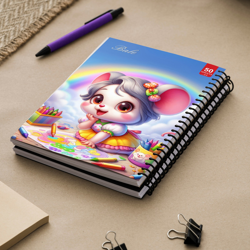 قیمت و خرید دفتر نقاشی 50 برگ انتشارات بله طرح موشی در حال طراحی کد A4-L215