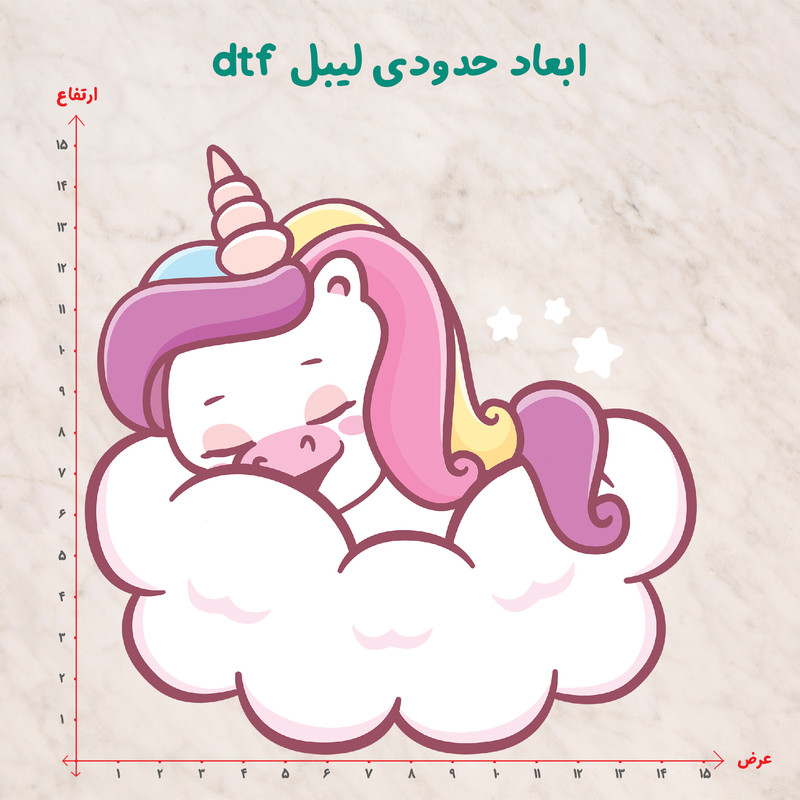 قیمت و خرید استیکر پارچه و لباس مدل dtf طرح یونیکورن کد H15.994 مجموعه 4 عددی