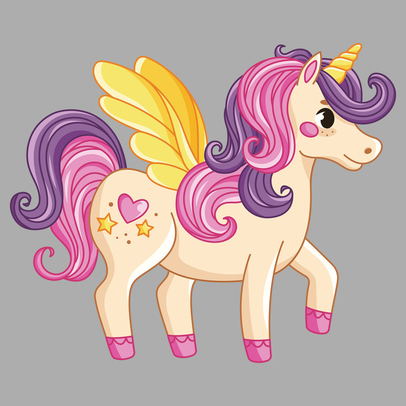 قیمت و خرید استیکر پارچه و لباس مدل dtf طرح یونیکورن کد H20.191 مجموعه 3 عددی