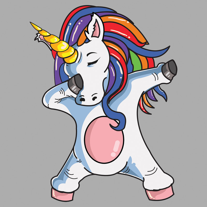 قیمت و خرید استیکر پارچه و لباس مدل dtf طرح یونیکورن کد H20.854 مجموعه 3 عددی