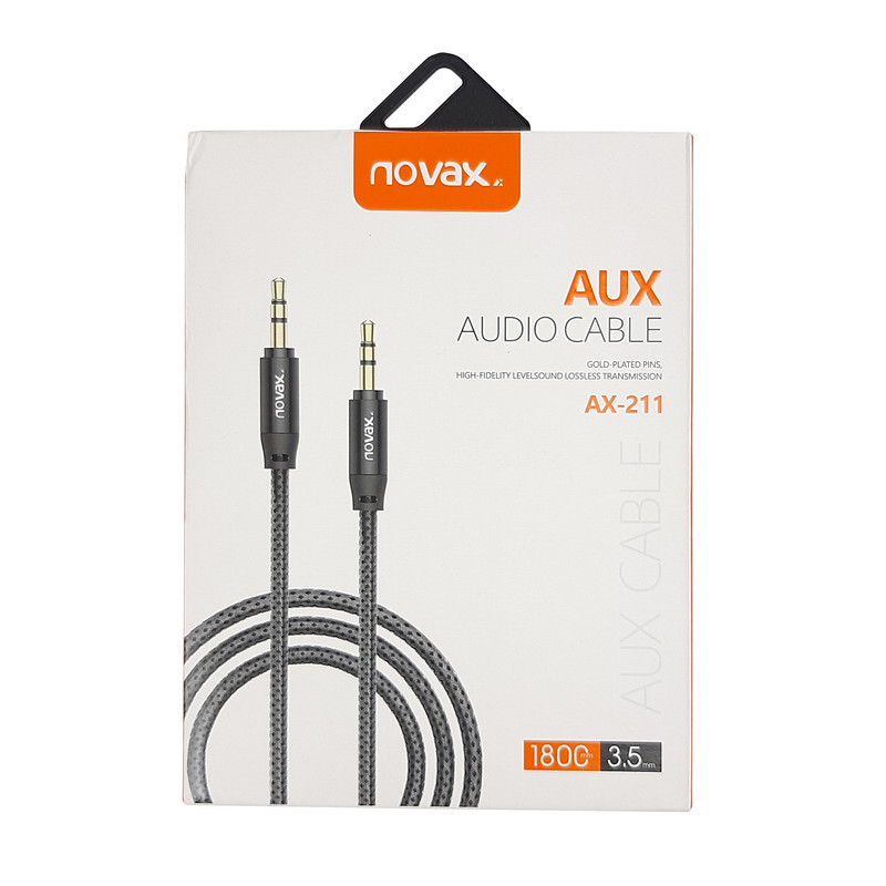 قیمت و خرید کابل AUX نواکس مدل AX-211 طول 1.8 متر