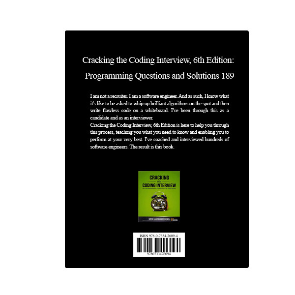 قیمت و خرید کتاب Cracking The Coding Interview اثر Gayle Laakmann Mcdowell انتشارات نبض دانش
