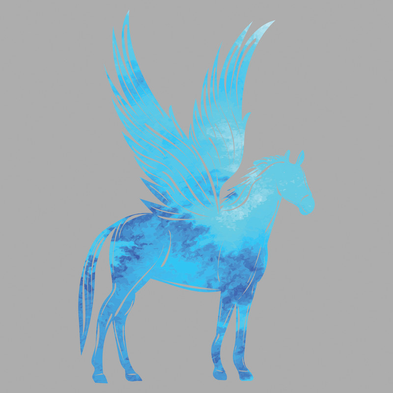 قیمت و خرید استیکر پارچه و لباس مدل dtf طرح یونیکورن کد H15.1031 مجموعه 4 عددی