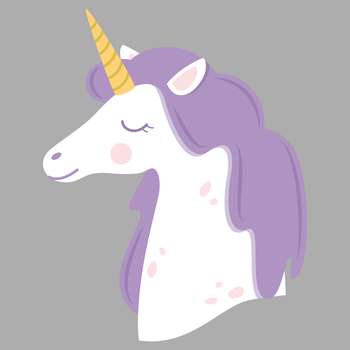 قیمت و خرید استیکر پارچه و لباس مدل dtf طرح یونیکورن کد H15.466 مجموعه 4 عددی