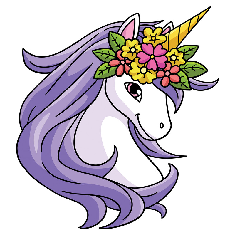 قیمت و خرید استیکر پارچه و لباس مدل dtf طرح یونیکورن کد H15.296 مجموعه 4 عددی