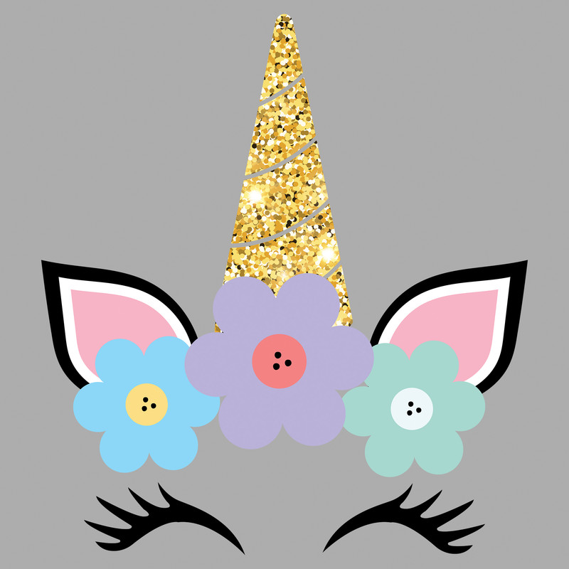 قیمت و خرید استیکر پارچه و لباس مدل dtf طرح یونیکورن کد H15.22 مجموعه 4 عددی