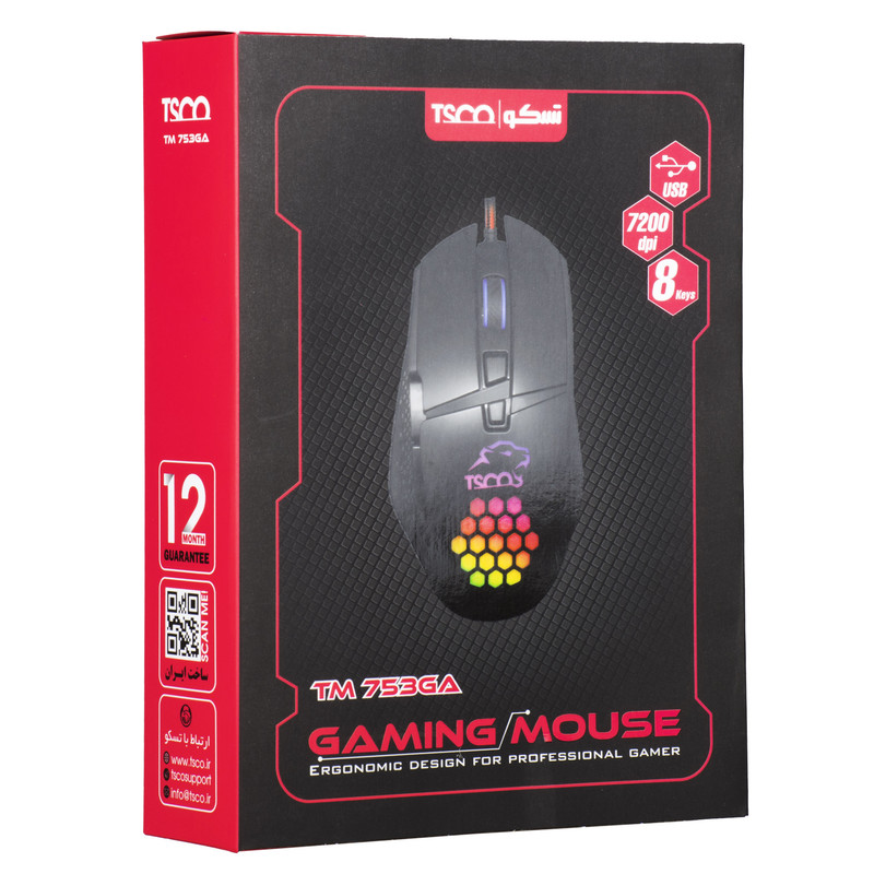 قیمت و خرید ماوس مخصوص بازی تسکو مدل TM 753 GA