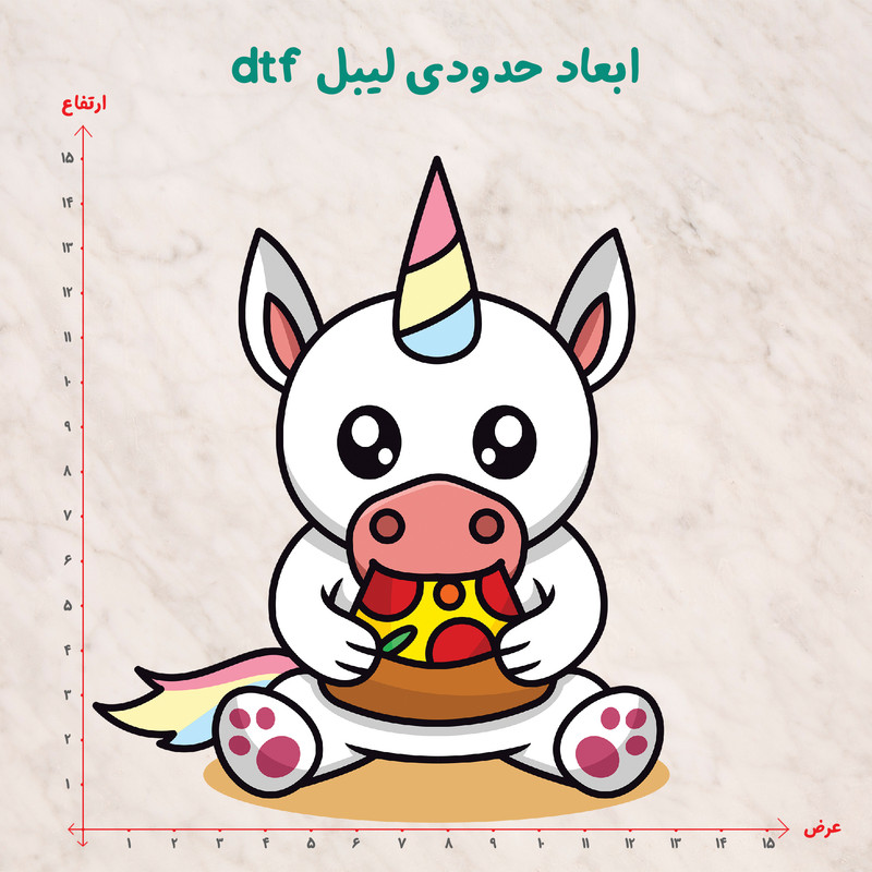 قیمت و خرید استیکر پارچه و لباس مدل dtf طرح یونیکورن کد H15.732 مجموعه 4 عددی