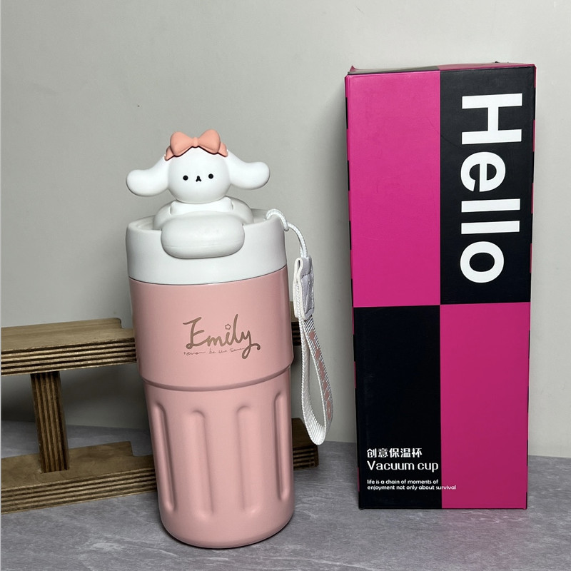 قیمت و خرید ماگ سفری مدل hello emily گنجایش 0.550 لیتر