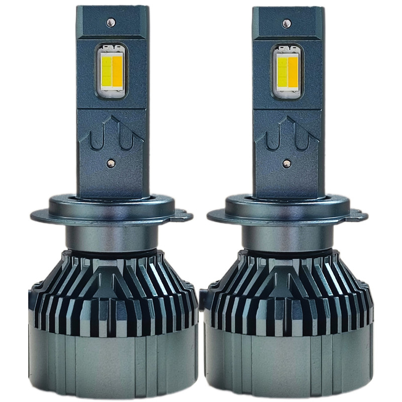 قیمت و خرید هدلایت لامپ خودرو لنزو مدل Q125 سه رنگ پایه H7 بسته دو عددی