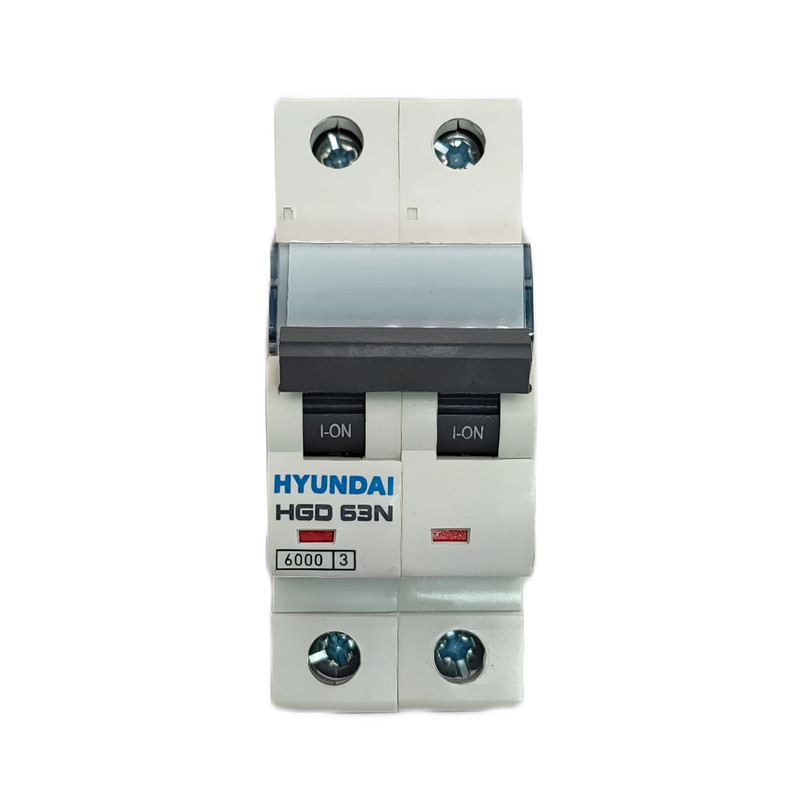 قیمت و خرید فیوز مینیاتوری دو پل 10 آمپر هیوندای مدل HGD 63N