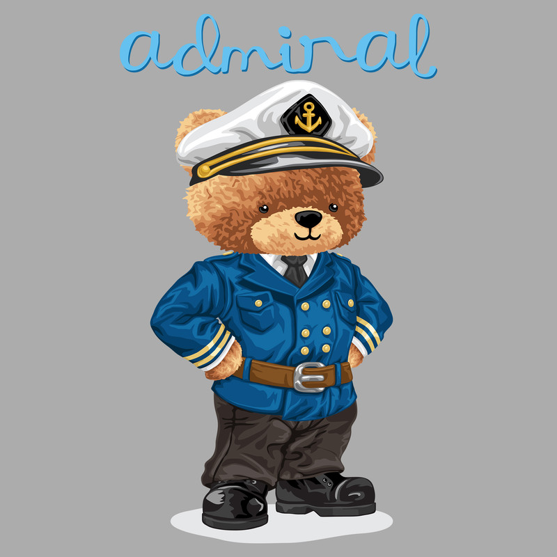 قیمت و خرید استیکر پارچه و لباس مدل dtf طرح تدی کد H30.103 مجموعه 12 عددی