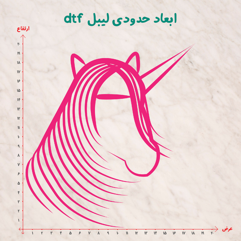 قیمت و خرید استیکر پارچه و لباس مدل dtf طرح یونیکورن کد H20.264 مجموعه 6 عددی