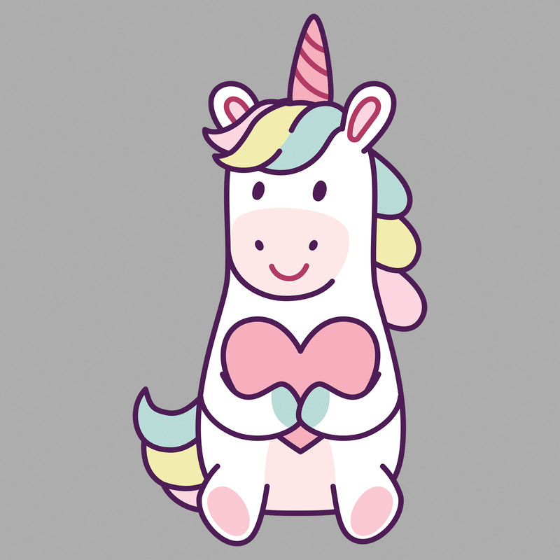 قیمت و خرید استیکر پارچه و لباس مدل dtf طرح یونیکورن کد H20.850 مجموعه 3 عددی