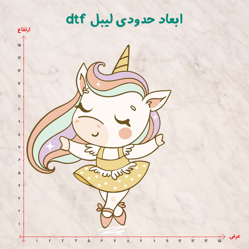 قیمت و خرید استیکر پارچه و لباس مدل dtf طرح یونیکورن کد H15.369 مجموعه 4 عددی