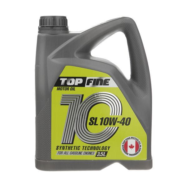 روغن موتورخودرو تاپ فاین مدل SL-10W-40 حجم 3.5 لیتر