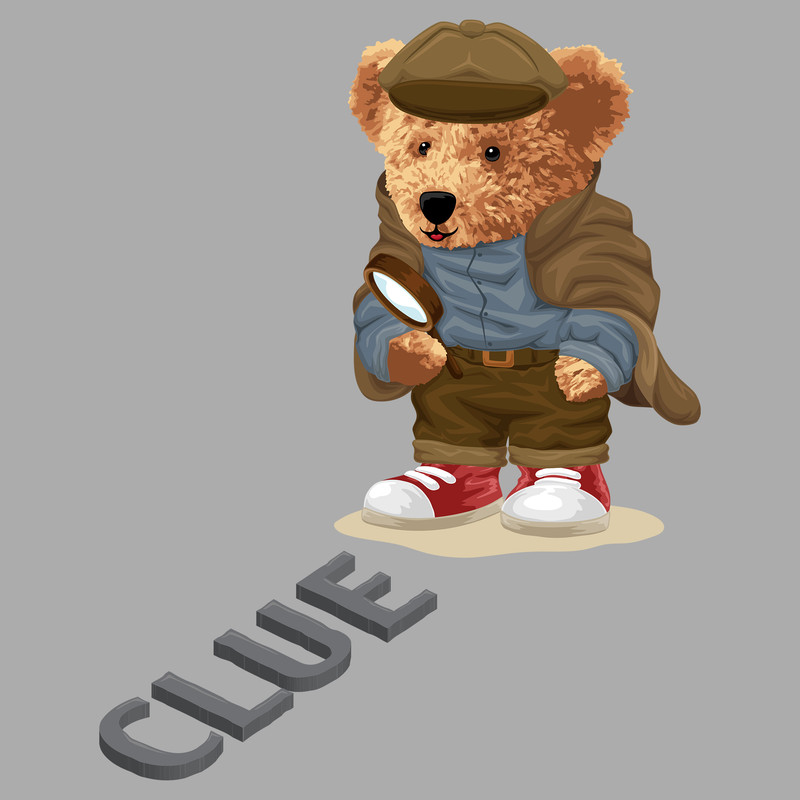 قیمت و خرید استیکر پارچه و لباس مدل dtf طرح تدی کد H20.23 مجموعه 24 عددی