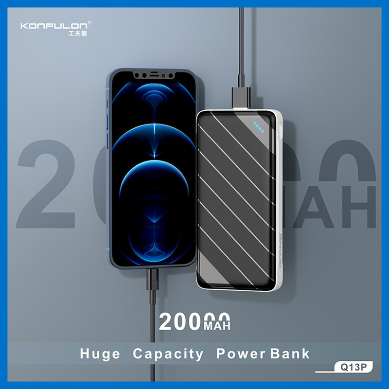 قیمت و خرید پاوربانک کانفلون مدل Q13P ظرفیت 20000 میلی آمپر ساعت