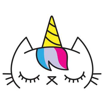 قیمت و خرید استیکر پارچه و لباس مدل dtf طرح یونیکورن کد H20.363 مجموعه 6 عددی