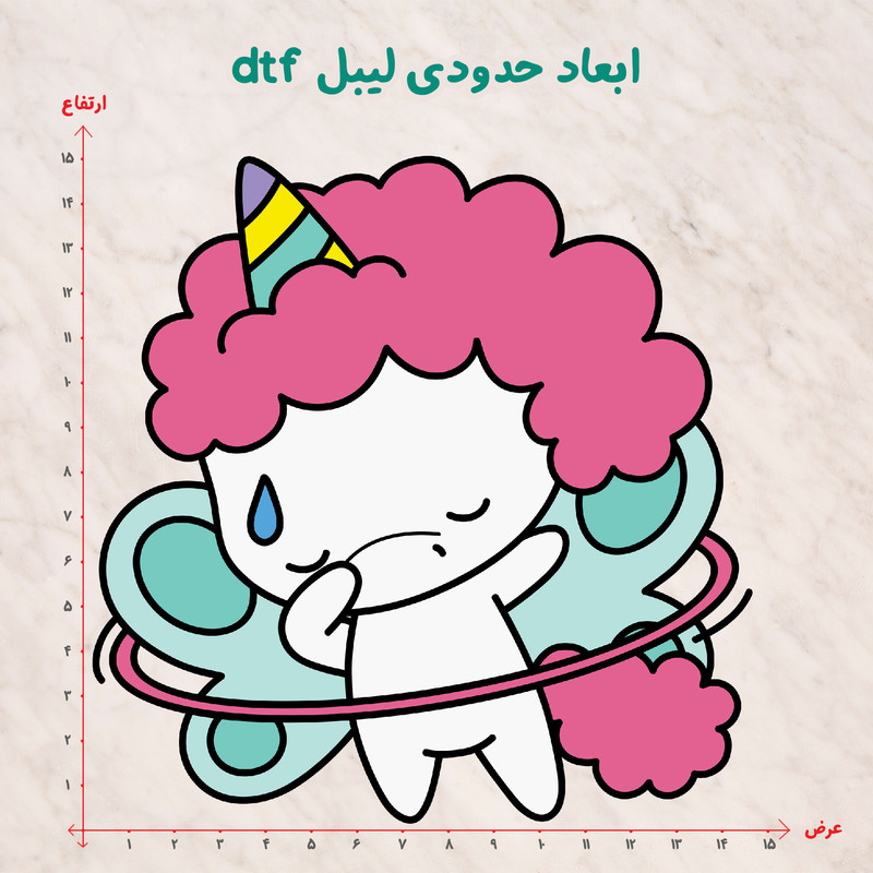 قیمت و خرید استیکر پارچه و لباس مدل dtf طرح یونیکورن کد H15.594 مجموعه 4 عددی