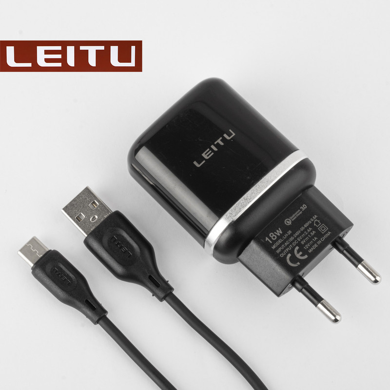 قیمت و خرید شارژر دیواری لیتو مدل LH-26 18W به همراه کابل تبدیل USB-C