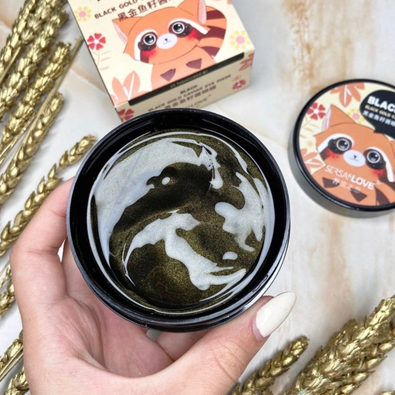 قیمت و خرید ماسک زیر چشم سرسان لاو مدل BLACK وزن 90 گرم بسته 60 عددی