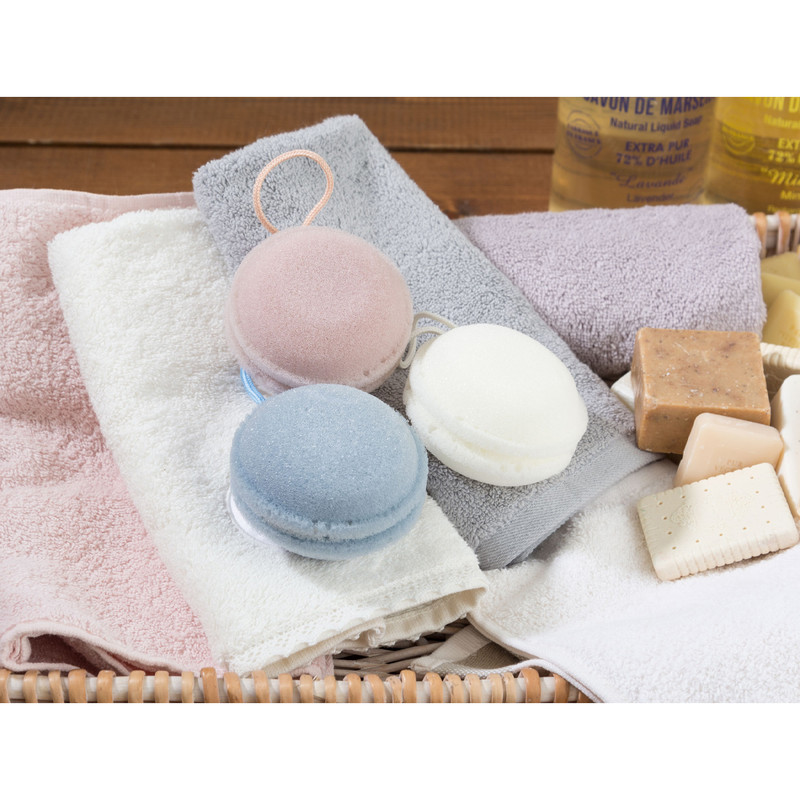 قیمت و خرید ست لیف حمام مادام کوکو مدل Macaron بسته 3 عددی