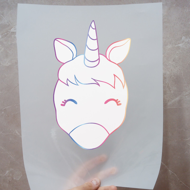 قیمت و خرید استیکر پارچه و لباس مدل dtf طرح یونیکورن کد H15.393 مجموعه 12 عددی