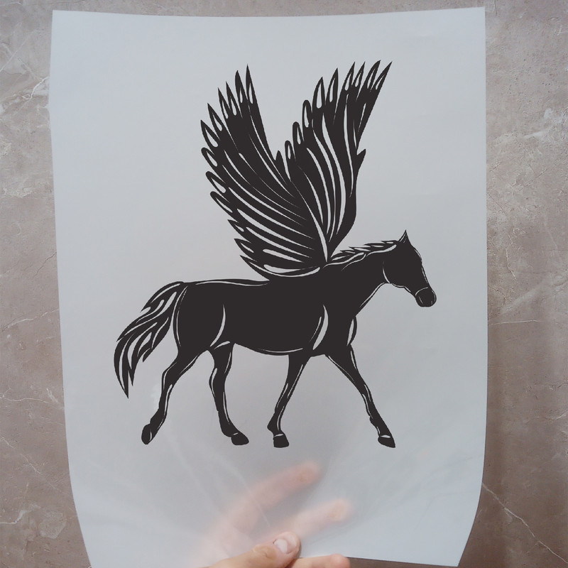 قیمت و خرید استیکر پارچه و لباس مدل dtf طرح یونیکورن کد H15.1230 مجموعه 4 عددی