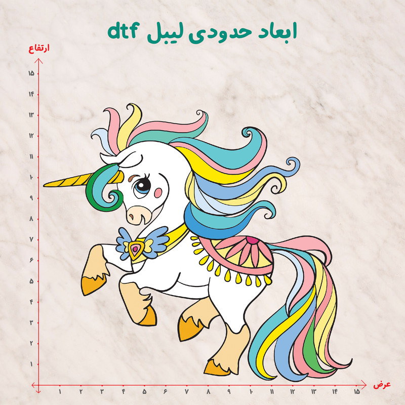 قیمت و خرید استیکر پارچه و لباس مدل dtf طرح یونیکورن کد H15.808 مجموعه 4 عددی