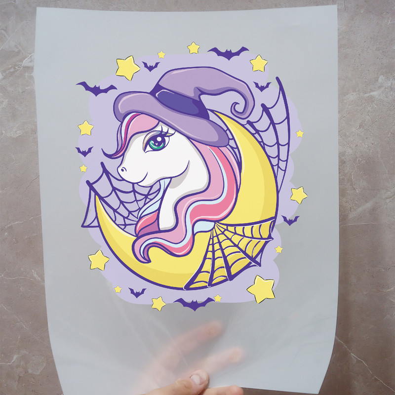 مشخصات، قیمت و خرید استیکر پارچه و لباس مدل dtf طرح یونیکورن کد H15.342 مجموعه 4 عددی | دیجی‌کالا