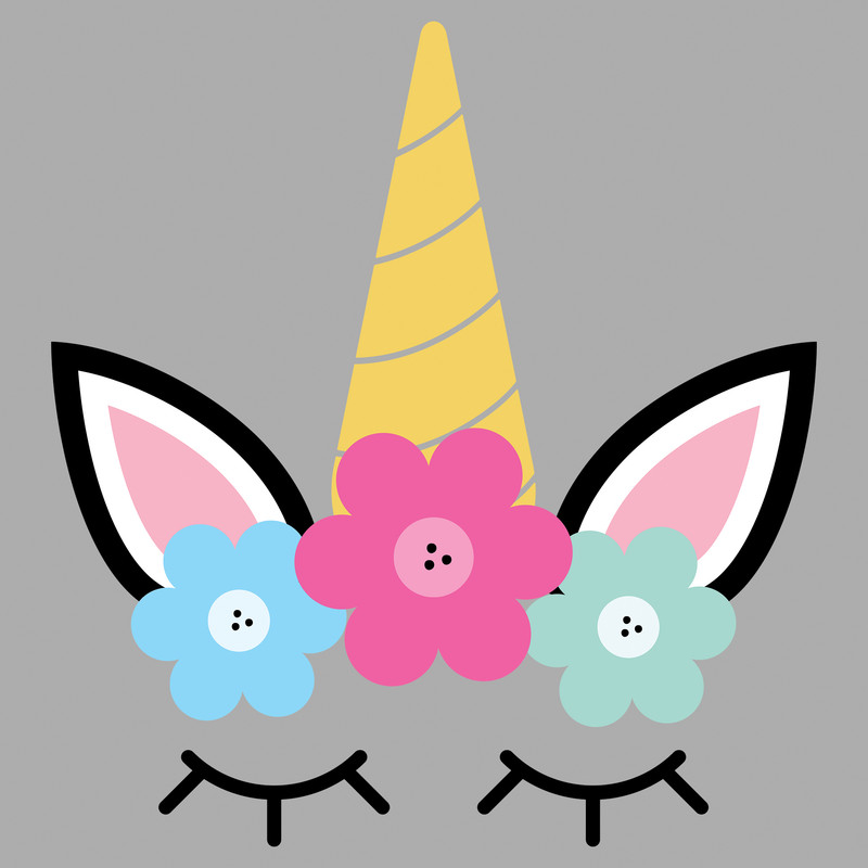 قیمت و خرید استیکر پارچه و لباس مدل dtf طرح یونیکورن کد H15.21 مجموعه 4 عددی