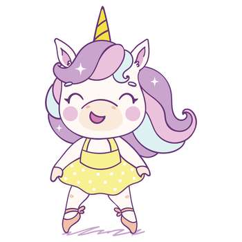 قیمت و خرید استیکر پارچه و لباس مدل dtf طرح یونیکورن کد H15.858 مجموعه 4 عددی