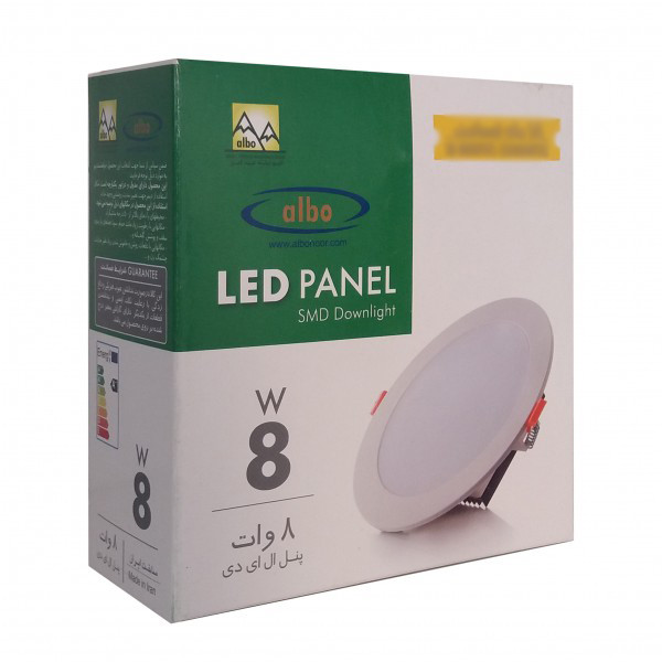 قیمت و خرید پنل ال ای دی 8 وات آلبو مدل ka008 بسته ی 10 عددی