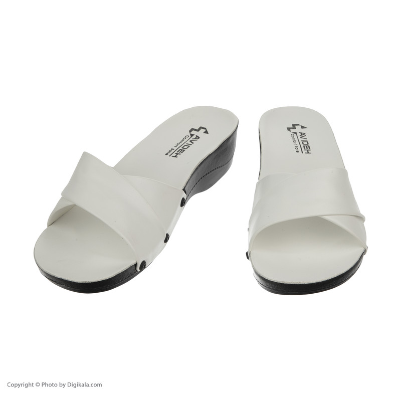 قیمت و خرید دمپایی زنانه آویده کد AV - 0302310 رنگ سفید