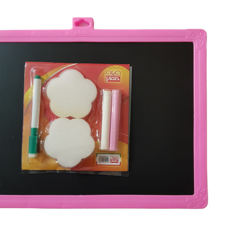 قیمت و خرید تخته دو رو ویان مدل Hello Kitty سایز 24x35 سانتی‌متر به همراه تخته پاک کن و ماژیک و