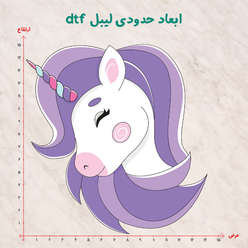 قیمت و خرید استیکر پارچه و لباس مدل dtf طرح یونیکورن کد H15.384 مجموعه 4 عددی