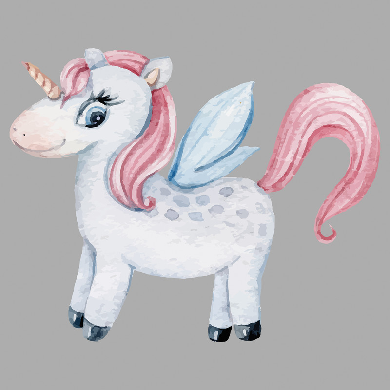 قیمت و خرید استیکر پارچه و لباس مدل dtf طرح یونیکورن کد H20.528 مجموعه 3 عددی