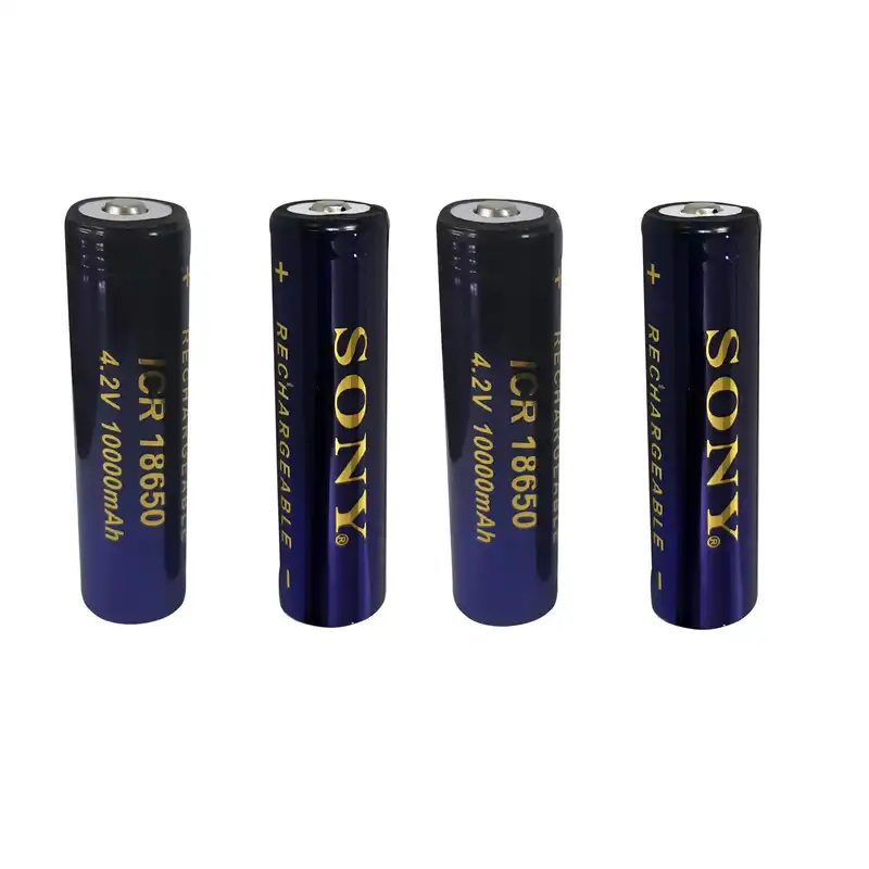 ⭐️ خرید اینترنتی باتری لیتیوم یون قابل شارژ سونی کد ICR-18650 ظرفیت 10000 میلی آمپرساعت بسته 4 ...