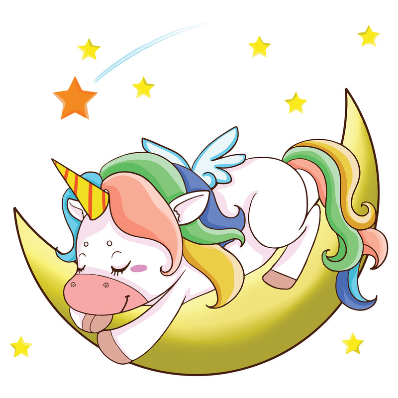 قیمت و خرید استیکر پارچه و لباس مدل dtf طرح یونیکورن کد H20.728 مجموعه 3 عددی