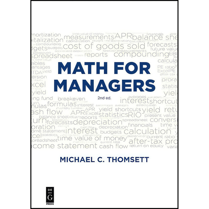 قیمت و خرید کتاب Math for Managers اثر Michael C. C. Thomsett انتشارات ...