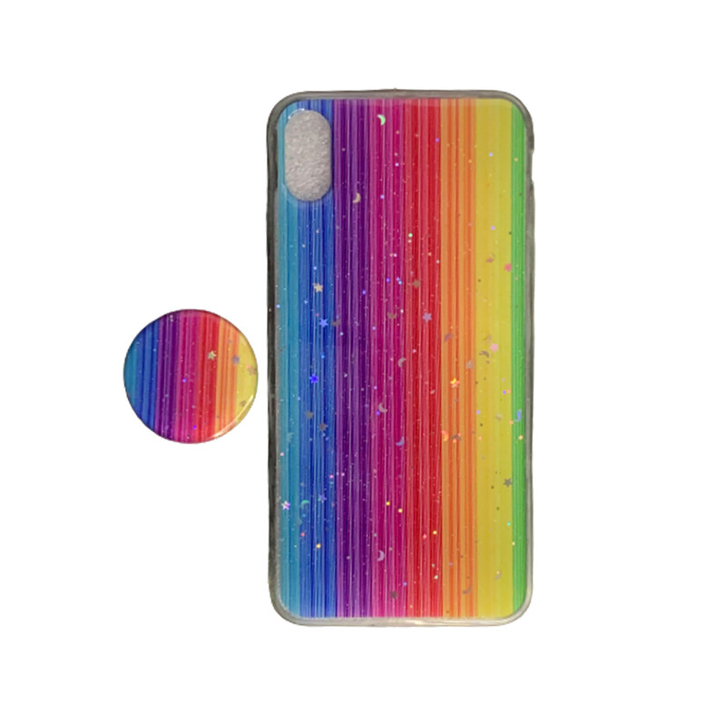 قیمت و خرید کاور مدل رنگین کمانی مناسب برای گوشی موبایل اپل Iphone X به