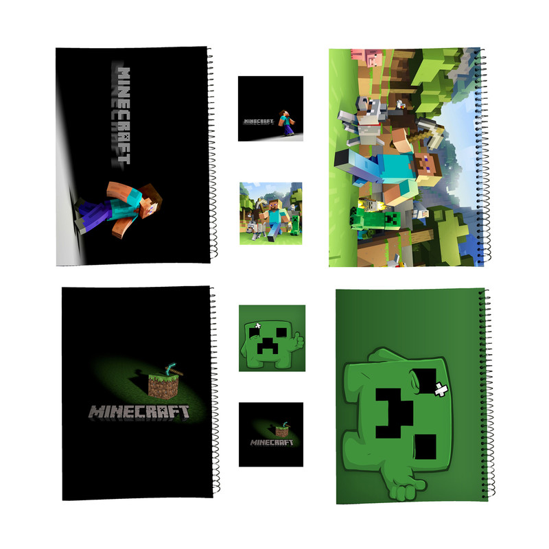 قیمت و خرید دفتر مشق 100 برگ طرح ماینکرافت کد Minecraft A4 به همراه ...