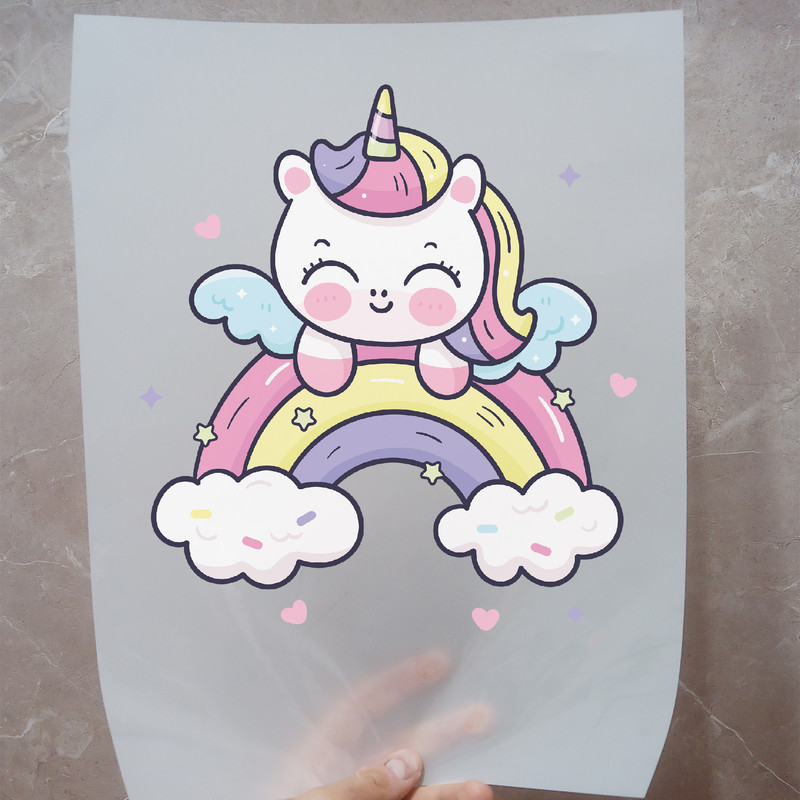 مشخصات، قیمت و خرید استیکر پارچه و لباس مدل dtf طرح یونیکورن کد H20.712 مجموعه 3 عددی | دیجی‌کالا