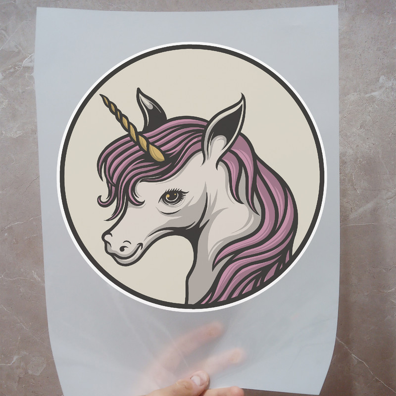 قیمت و خرید استیکر پارچه و لباس مدل dtf طرح یونیکورن کد H20.374 مجموعه 3 عددی