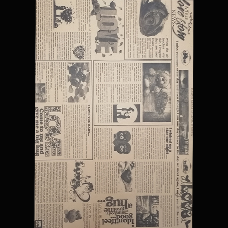 قیمت و خرید کاغذ کادو مدل Newspaper مجموعه 10 عددی